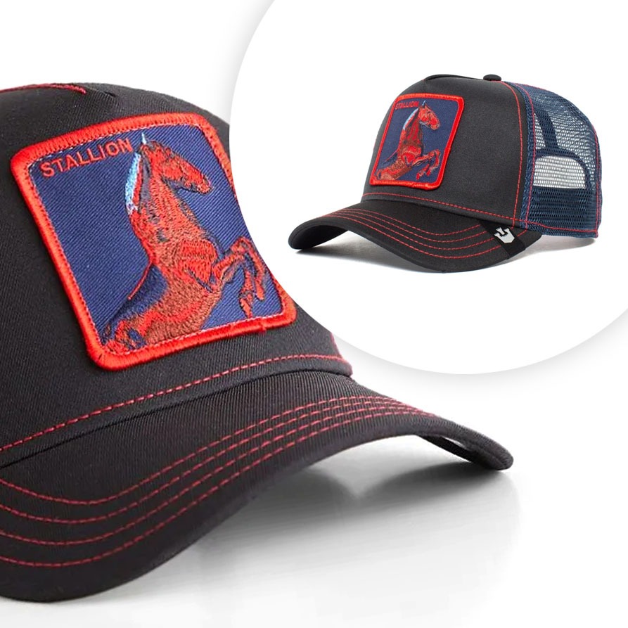 Goorin Bros Cap - Stallion Black Red, Men's Fashion, Watches ...