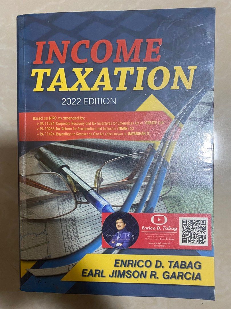 Income Taxation 2022 Edition ( TABAG & GARCIA ), Hobbies & Toys, Books & Magazines, Textbooks on ...
