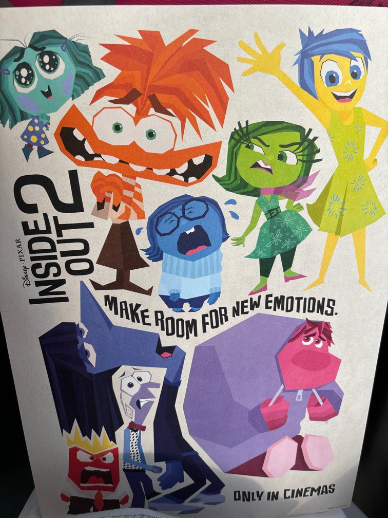 Inside out 2 poster 4張, 其他, 其他 - Carousell