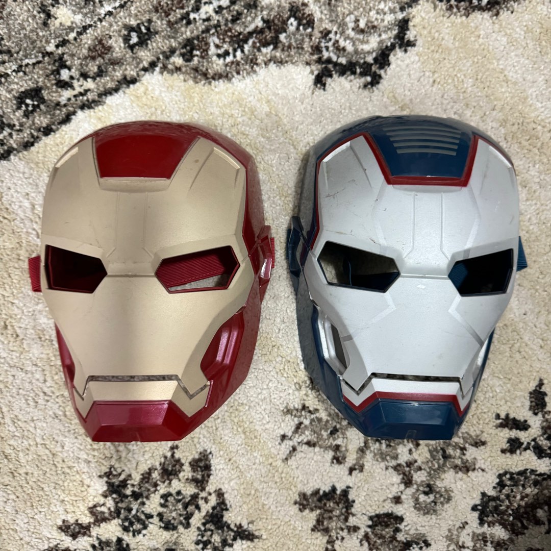 Iron Man Mask and Iron Patriot Mask Habro, Hobbies & Toys, Toys & Games ...