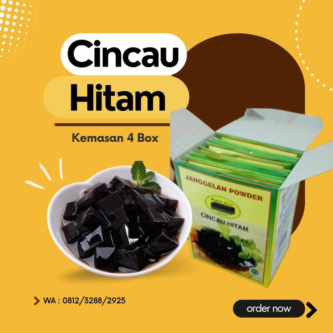 Janggelan Cincau Hitam Lebih Awet dan HALAL Kemasan 4 Box di JakBar ...