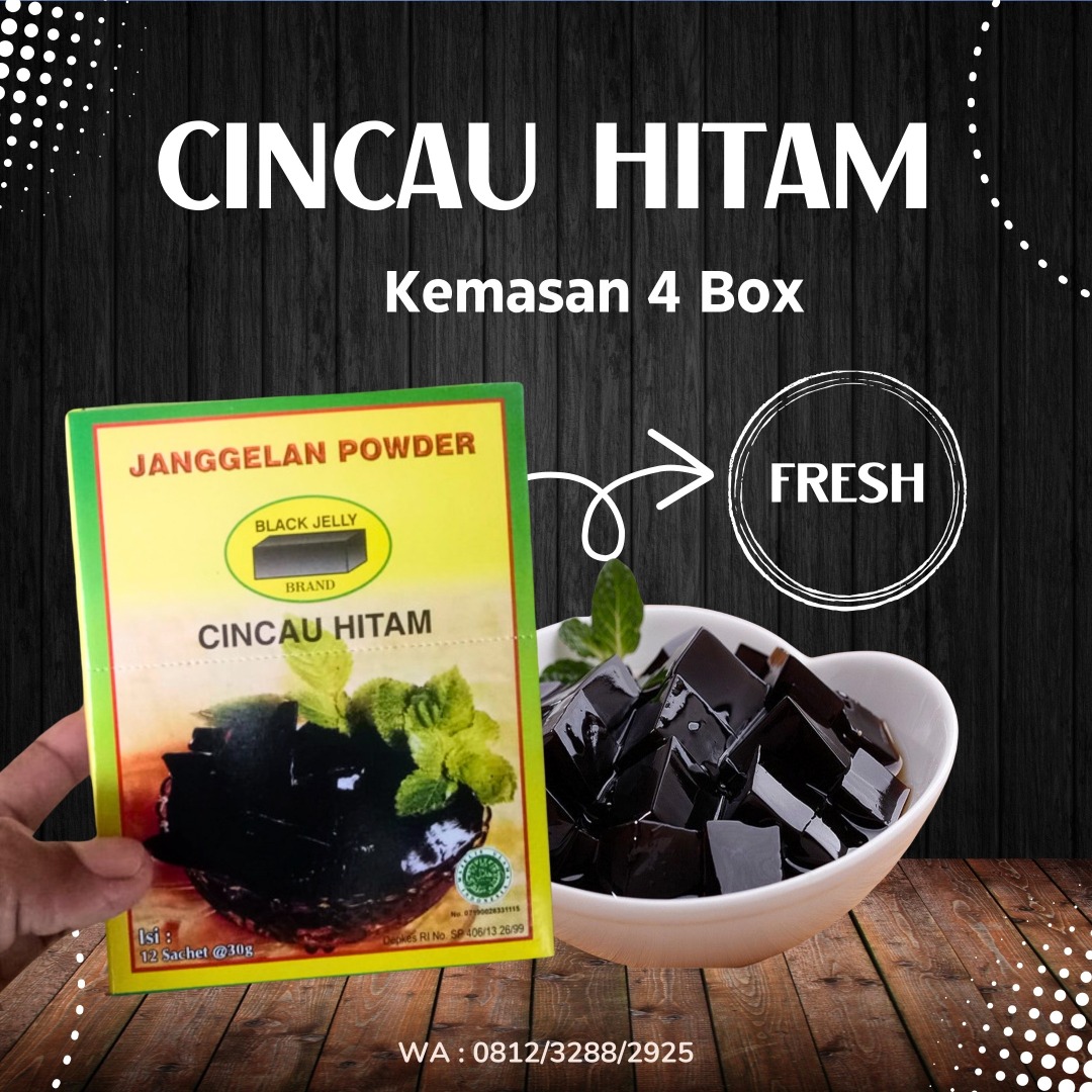 Janggelan Cincau Hitam Murni 100% Daun Cincau Hitam Kemasan 4 Box di ...
