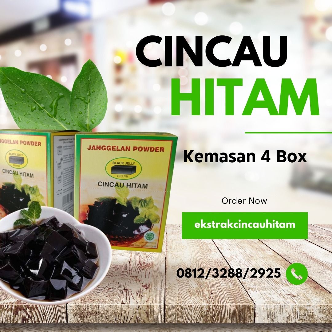 Janggelan Cincau Hitam Murni 100% Daun Cincau Hitam Kemasan 4 Box di ...
