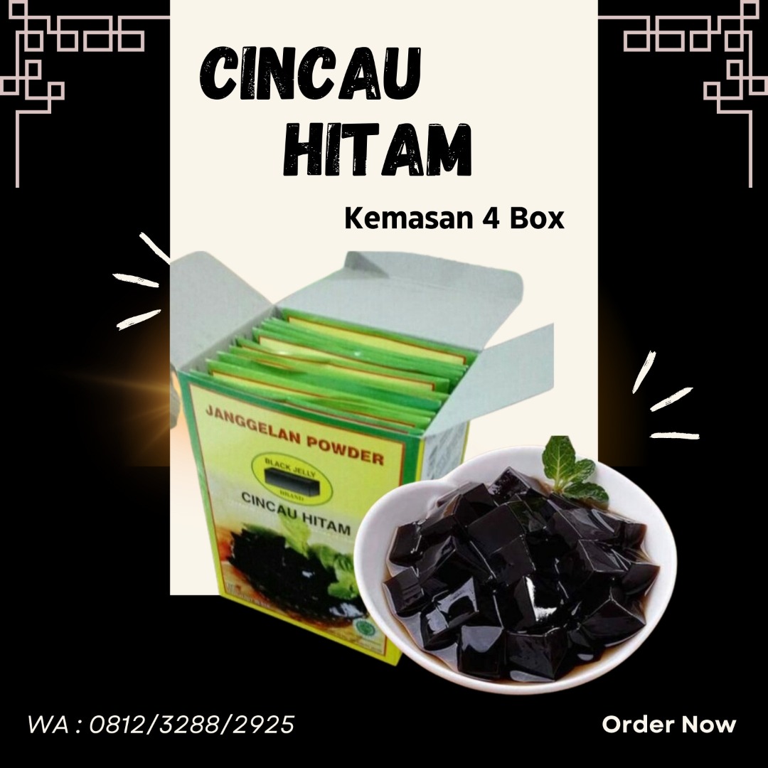 Janggelan Cincau Hitam Murni dan Berkualitas Tinggi Kemasan 4 Box ...