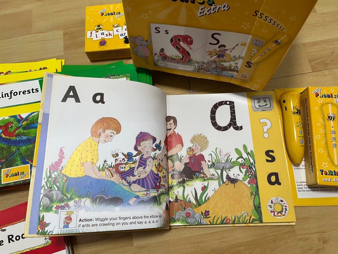 Jolly Phonics box set, 興趣及遊戲, 書本 & 文具, 小朋友書 - Carousell