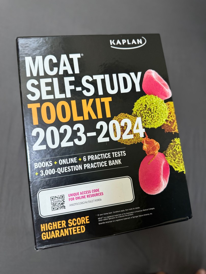 Kaplan MCAT self study toolkit 2023-24, 興趣及遊戲, 書本 & 文具, 教科書 - Carousell