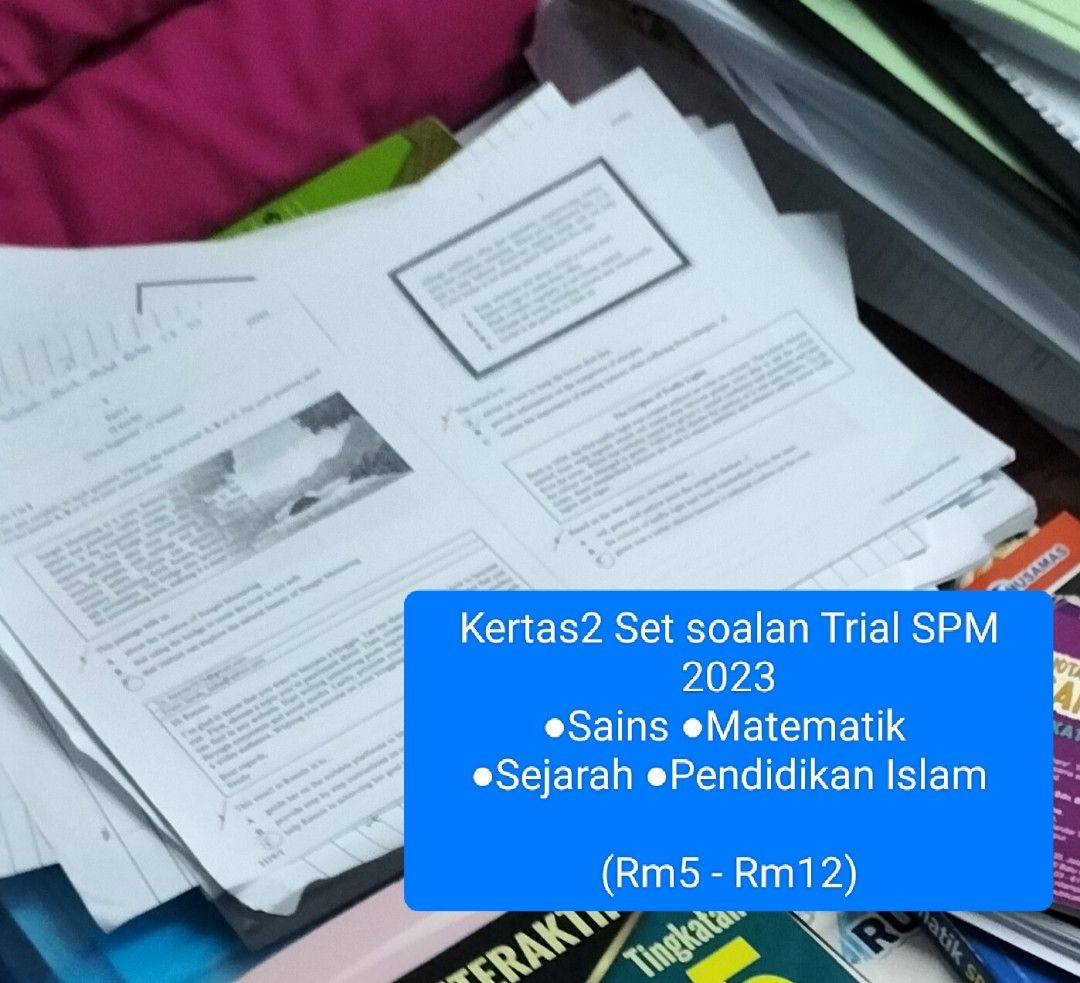 Kertas Set soalan Trial SPM 2023, Hobbies & Toys, Books & Magazines ...