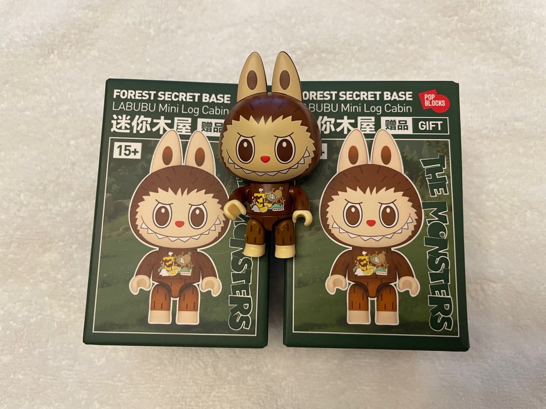 Labubu mini log cabin block, Hobbies & Toys, Toys & Games on Carousell