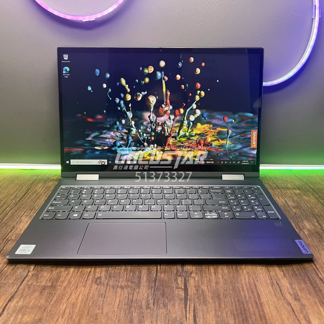 Lenovo Yoga C740-15IML 360度旋轉二合一兩用 i5/10代 Ram 16GB 512GB SSD 15.6吋 跟指紋安全功能 保養三個月 Laptop/Notebook ...
