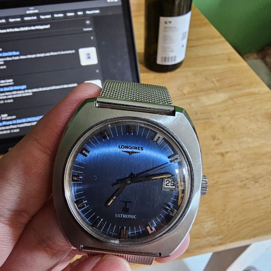 Longines Ultronic Vintage Watch 1971, Luxury, Watches on Carousell