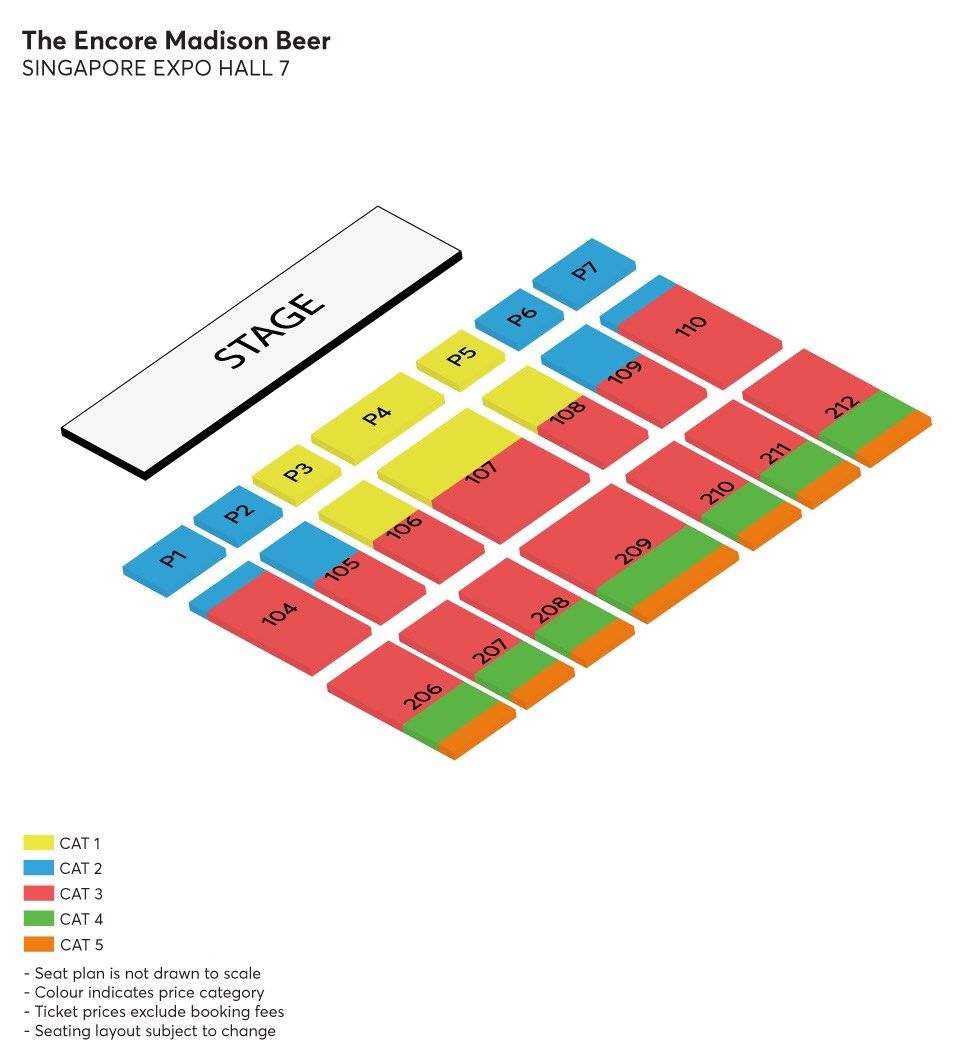 Madison Beer The Encore concert tour Singapore 2024 VIP CAT 1 2 3 4 107 ...