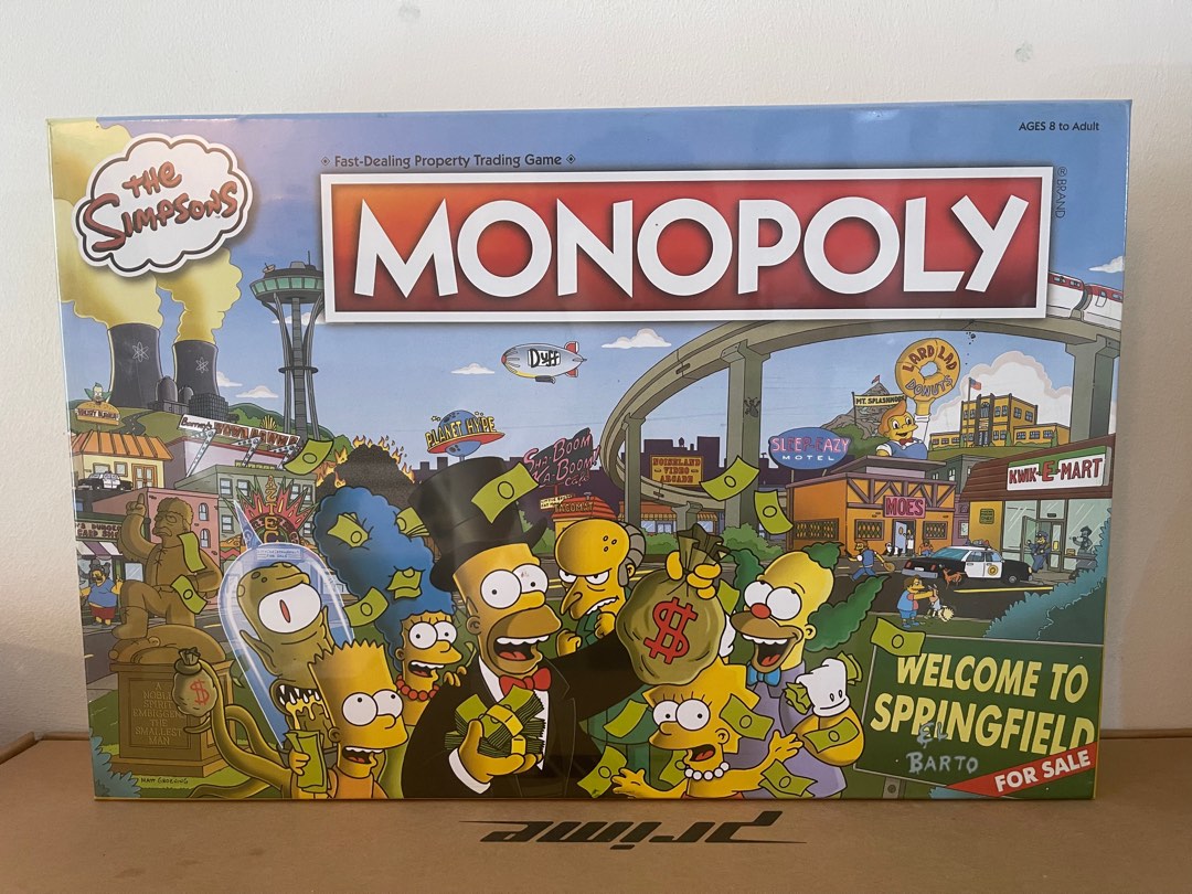 Monopoly The Simpsons Board Game | Based on Fox Series The Simpsons ...