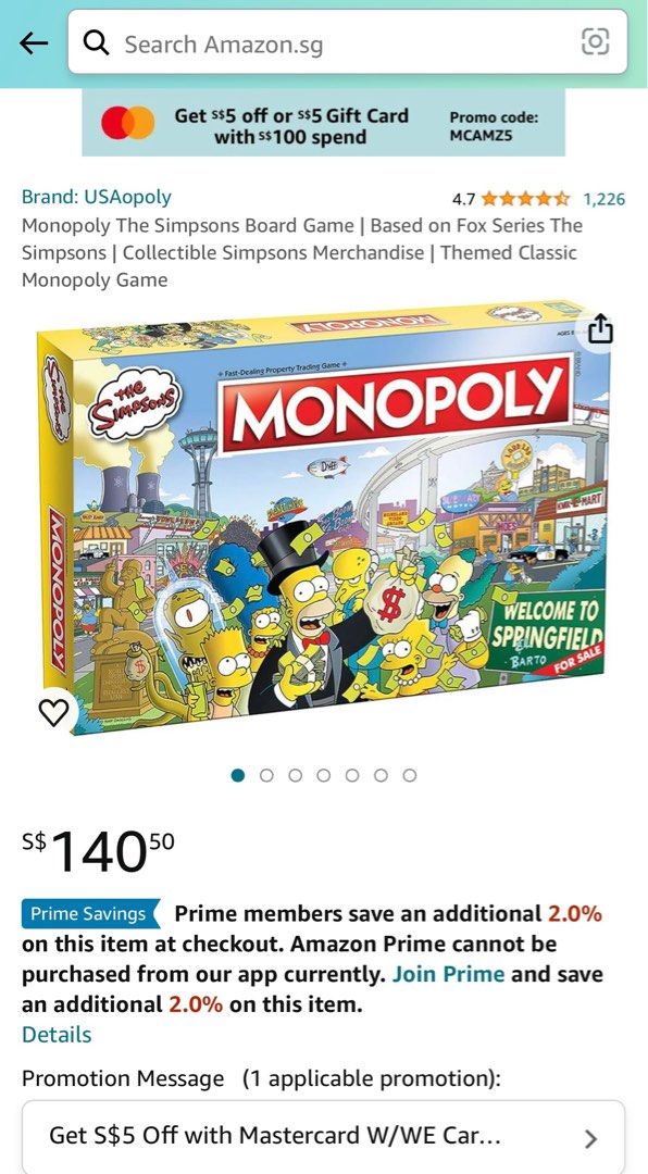 Monopoly The Simpsons Board Game | Based on Fox Series The Simpsons ...