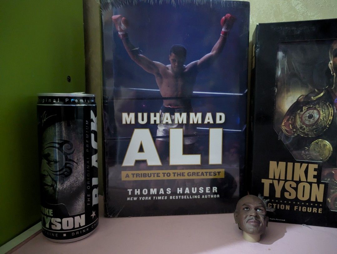 Muhammad Ali Book and Mike Tyson Head Figure Tin, Hobbies & Toys, Toys ...
