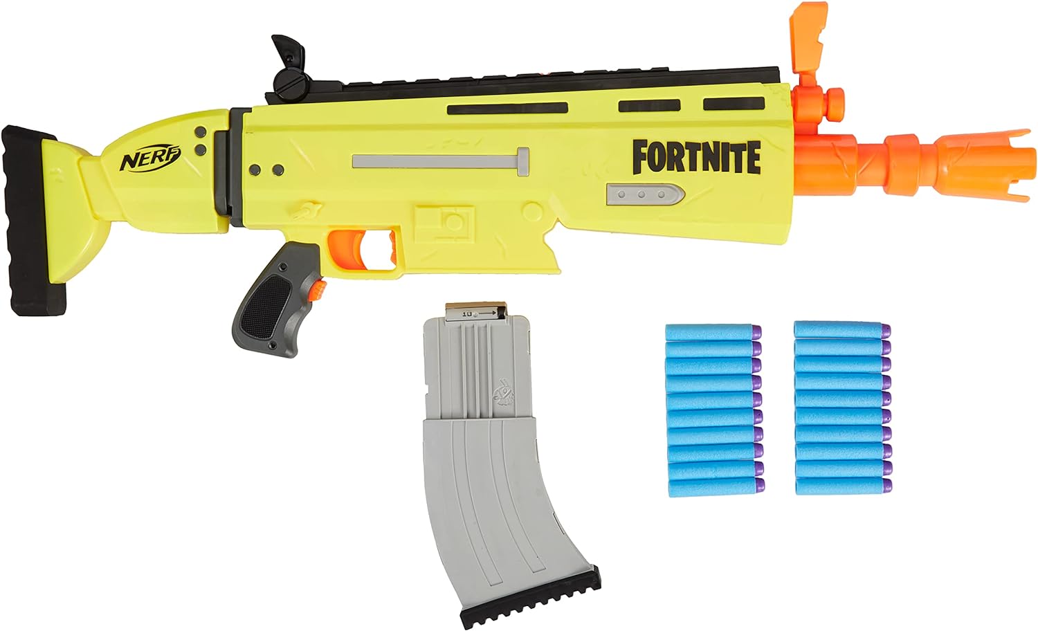 NERF Fortnite AR-L Elite Dart Blaster, Motorized Toy Blaster, 20 ...