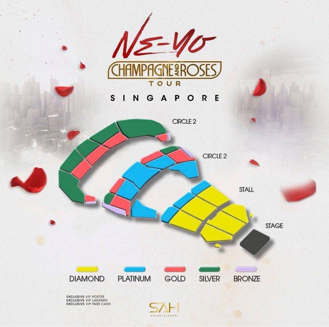 NE-YO Champagne & Roses Singapore Tour concert 2024 VIP Diamond ...