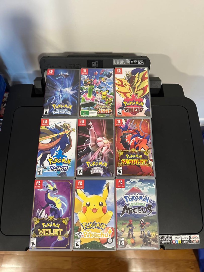 Nintendo Switch game Pokémon Diamond / Pokémon Snap / Pokémon Shield ...