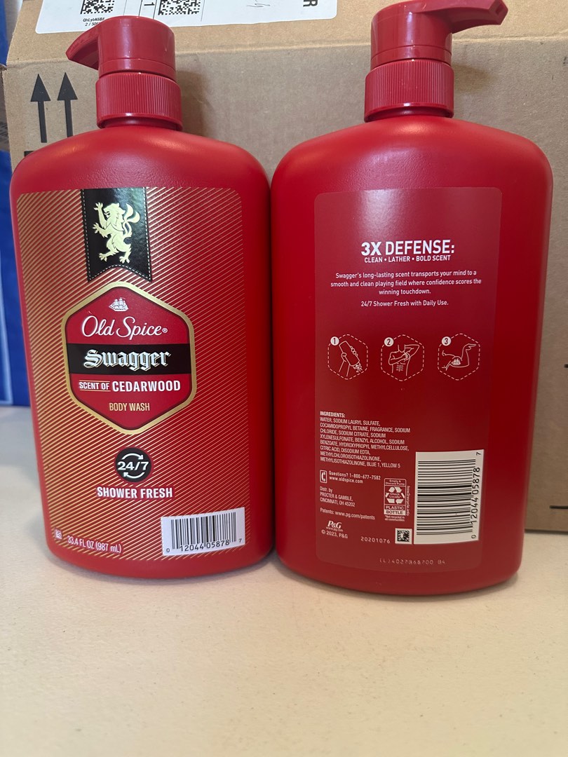 Old Spice Swagger Scent of Cedarwood Body Wash 33.4 fl oz (987ml ...