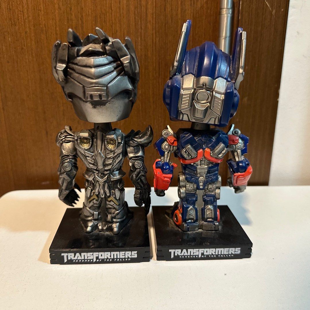 Optimus Prime & Megatron Bobblehead Revenge of the Fallen Wacky ...
