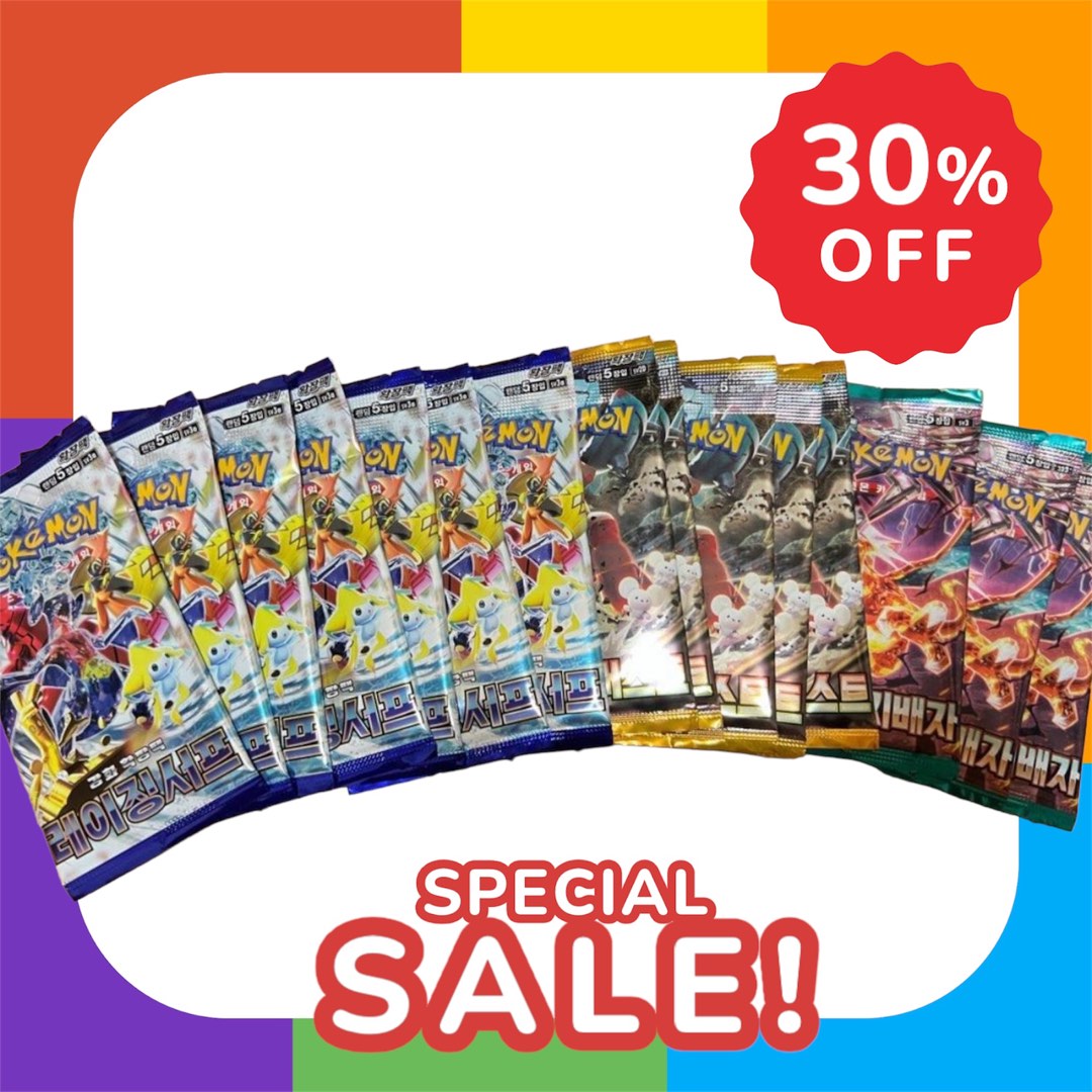 Pokémon card - Korea version (per packet), Hobbies & Toys, Toys & Games ...