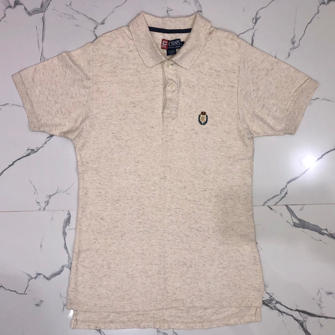 RL Chaps Ralph Lauren Oat Polo Tee Shirt, Men's Fashion, Tops & Sets ...