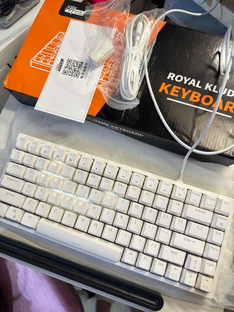 ROYAL KLUDGE RK84 Mechanical Keyboard Hot Swappable 84 keys Gaming ...