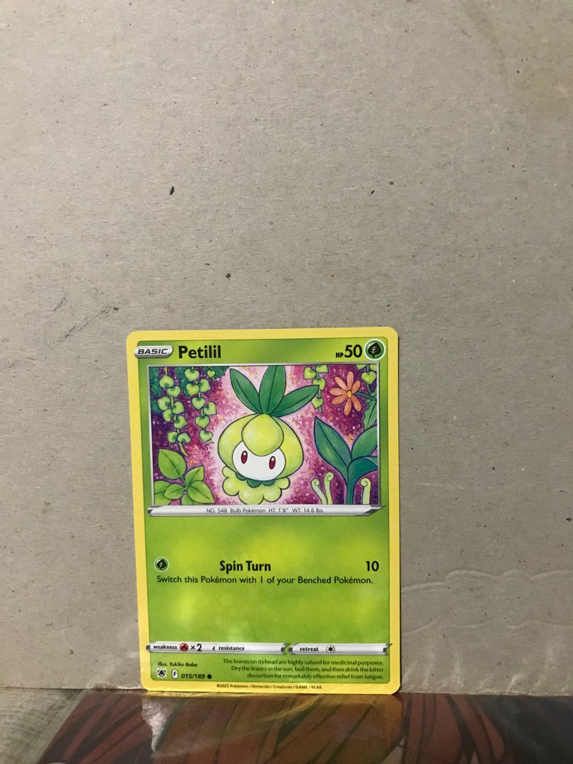 Rush sale!! Good condition Petilil pokemon english card (Please see ...