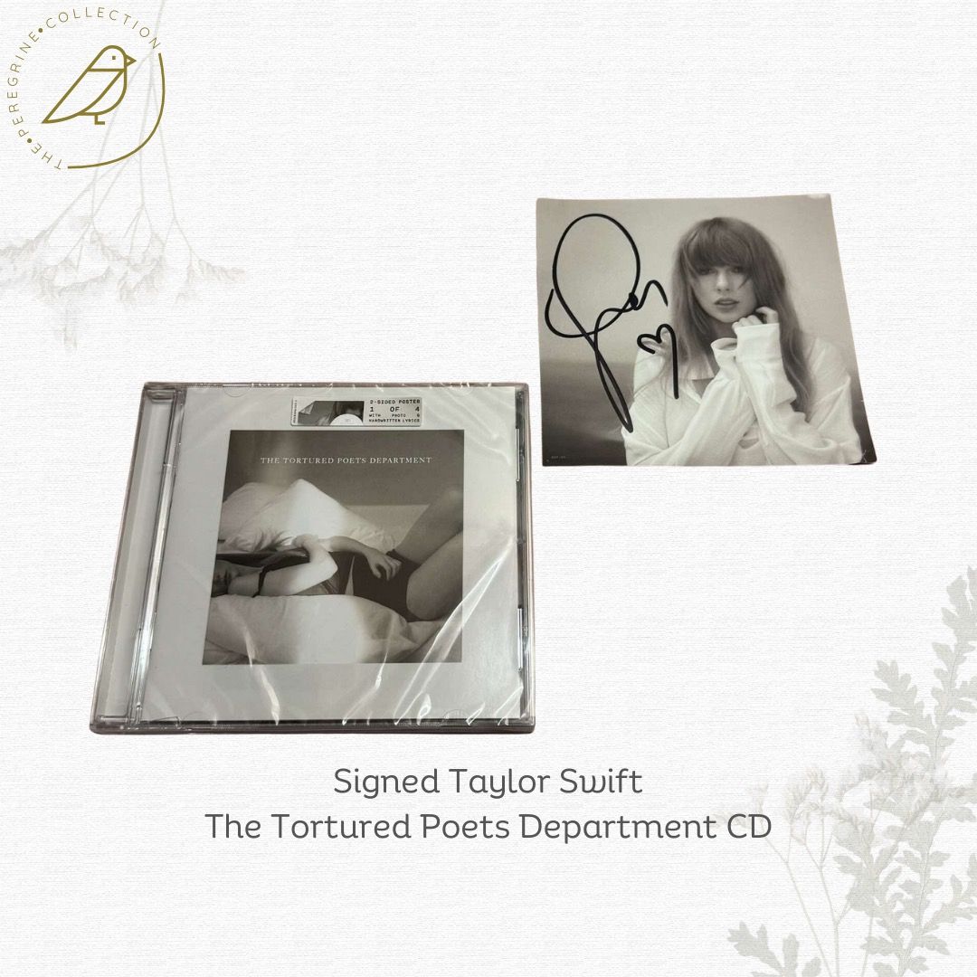 Signed with Heart Taylor Swift TTPD The Tortured Poets Department CD ...