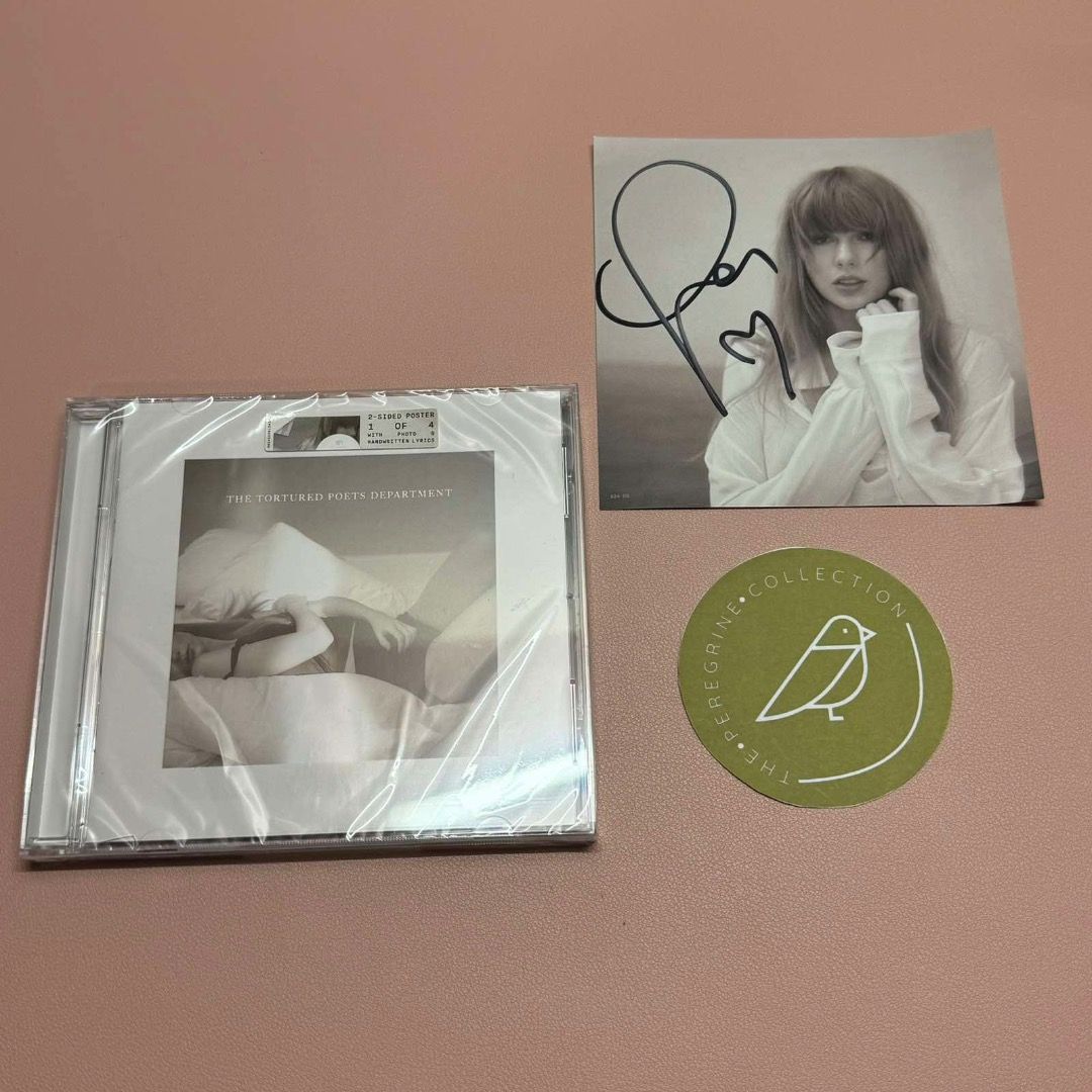 Signed with Heart Taylor Swift TTPD The Tortured Poets Department CD ...