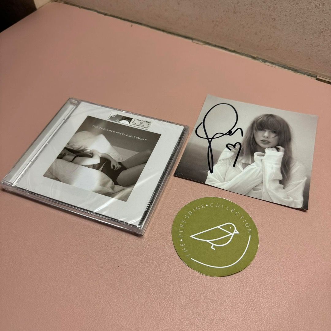 Signed with Heart Taylor Swift TTPD The Tortured Poets Department CD ...