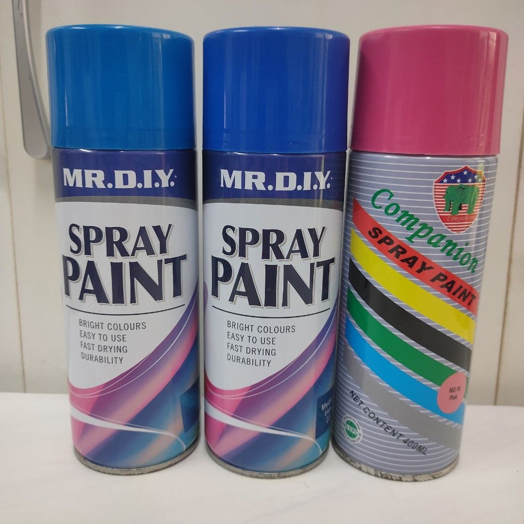 Spray paint bottle colour sparkling blue medium blue pink, Furniture ...