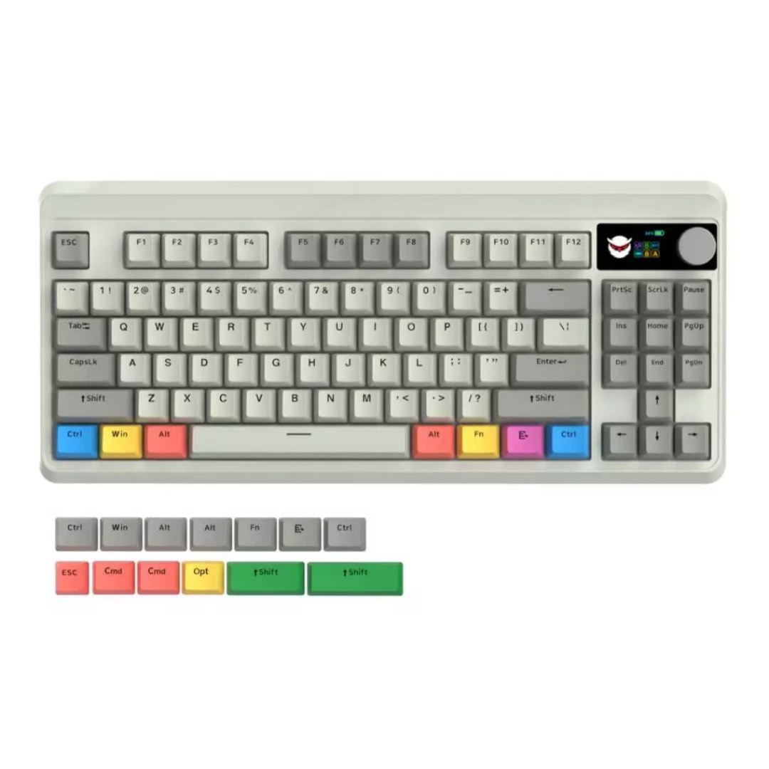 WOMIER XVX M87 Pro Tri-Mode Mechanical Gaming Keyboard OLED Display ...