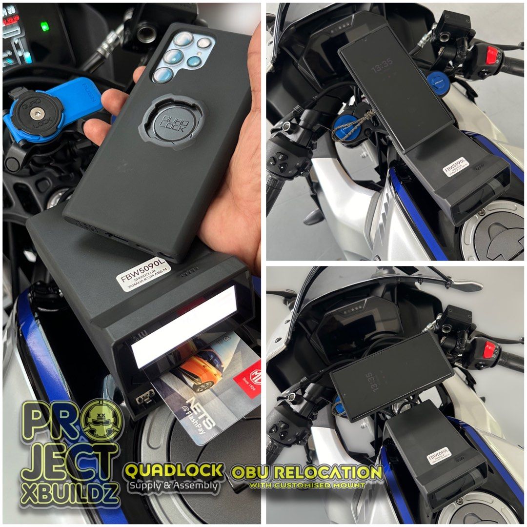 Yamaha R15M Obu Mount & Quadlock, Motorcycles, Motorcycle Accessories on Carousell