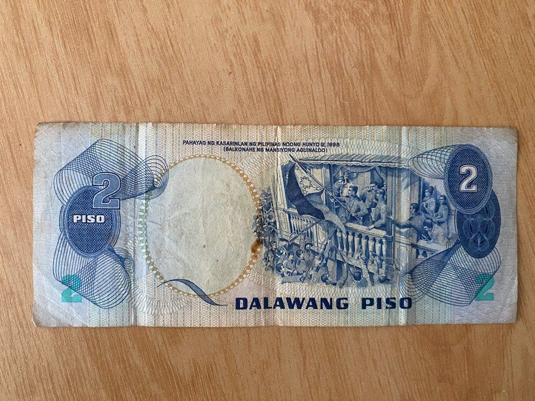 2 Peso Paper Bill, Hobbies & Toys, Memorabilia & Collectibles, Currency ...