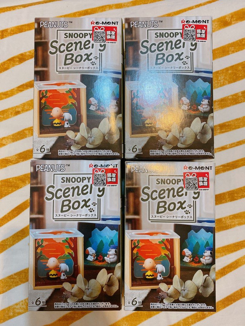 Re-meni Peanuts Snoopy Scenery Box 盲盒 史勞比 Charlie Browen, 興趣及遊戲, 玩具 ...