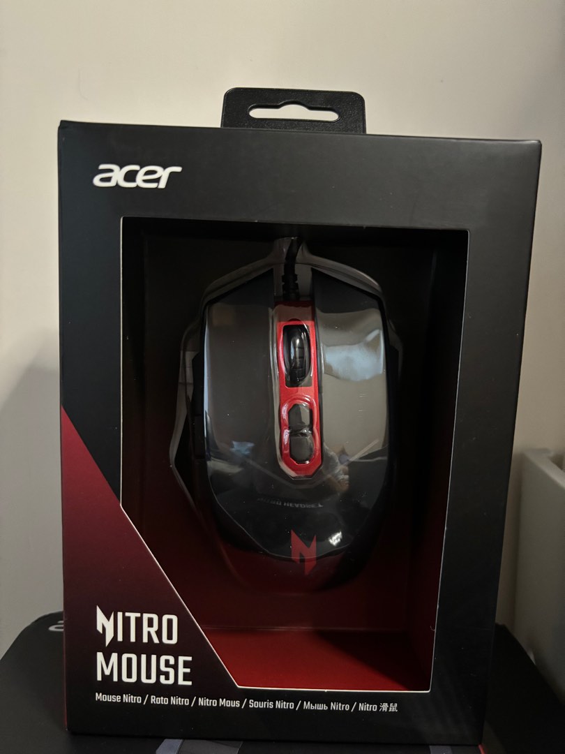 acer nitro mouse and headset, 電腦＆科技, 電腦周邊及配件, 電腦滑鼠及相關產品 - Carousell
