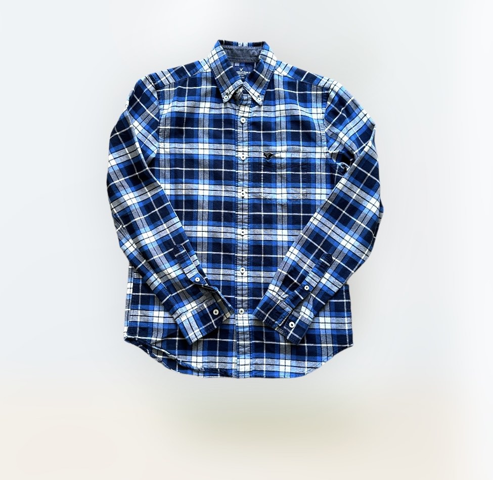 AMERICAN EAGLE OUTFITTERS AEO Long Sleeve Shirt L/S, Men's Fashion ...