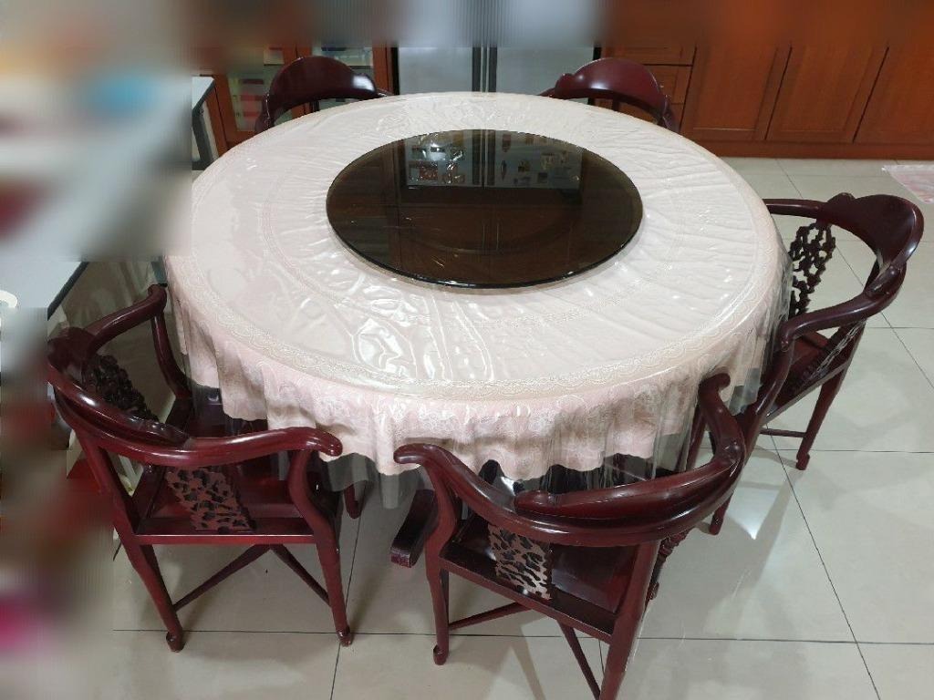 Antique Malacaan merbau wood dining set, Furniture & Home Living ...
