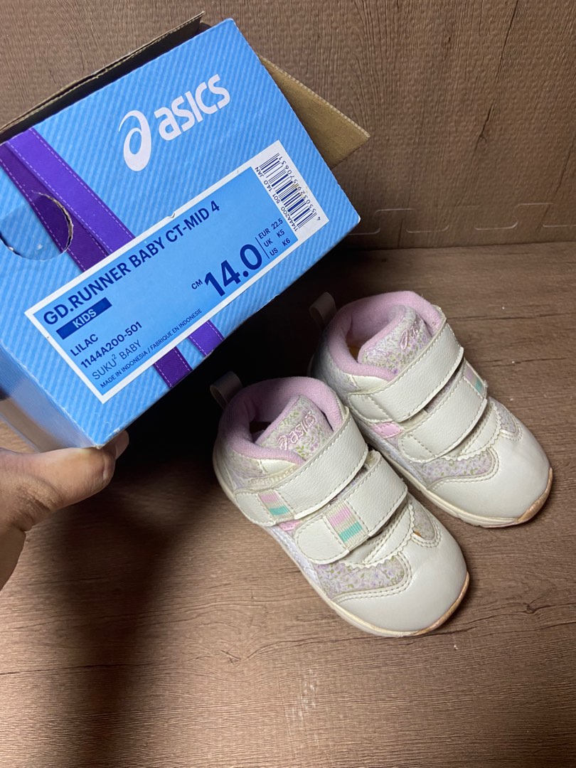 Asics baby girl Shoes ₱800 original price ₱5,400, Babies & Kids, Babies ...