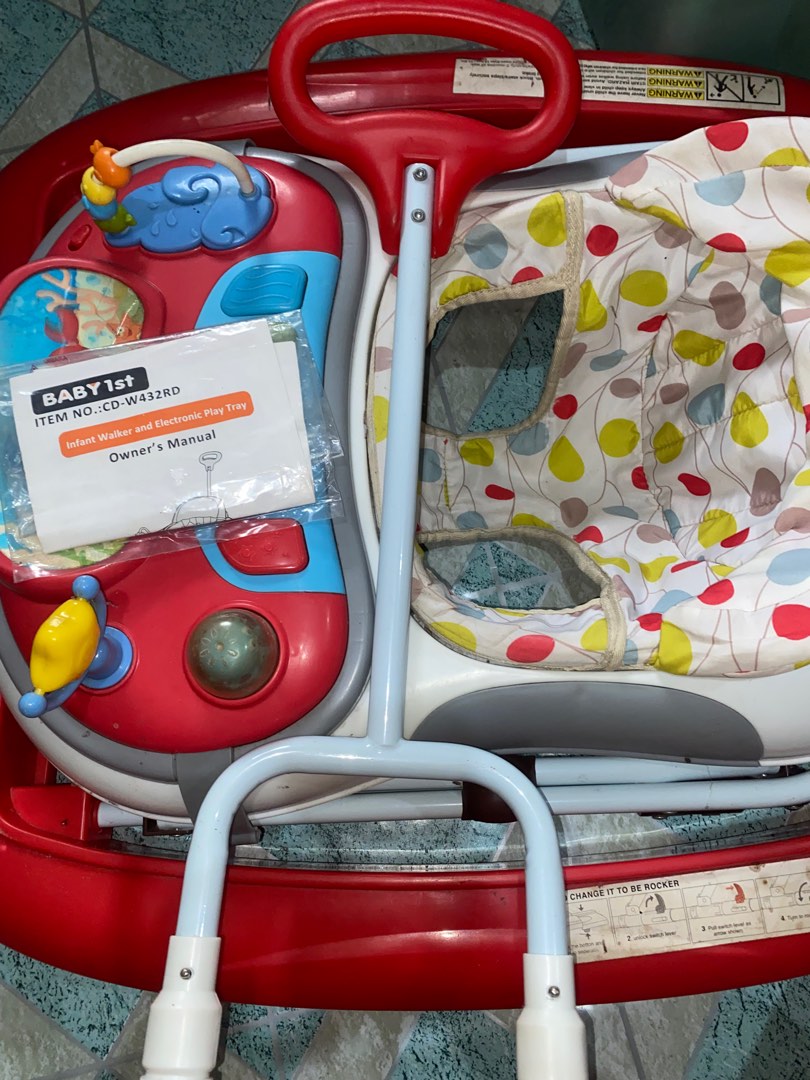 Baby 1st walker and rocker, Babies & Kids, Infant Playtime on Carousell