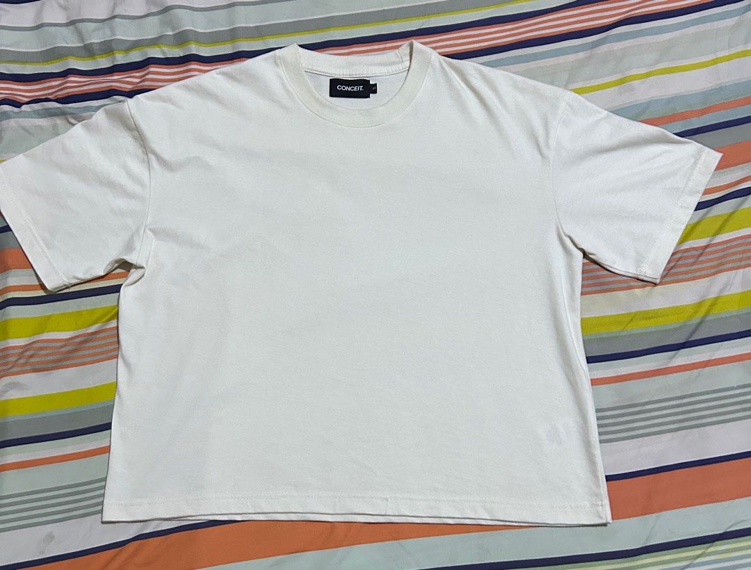 Basic Cropped Tee shirt, Men's Fashion, Tops & Sets, Tshirts & Polo ...