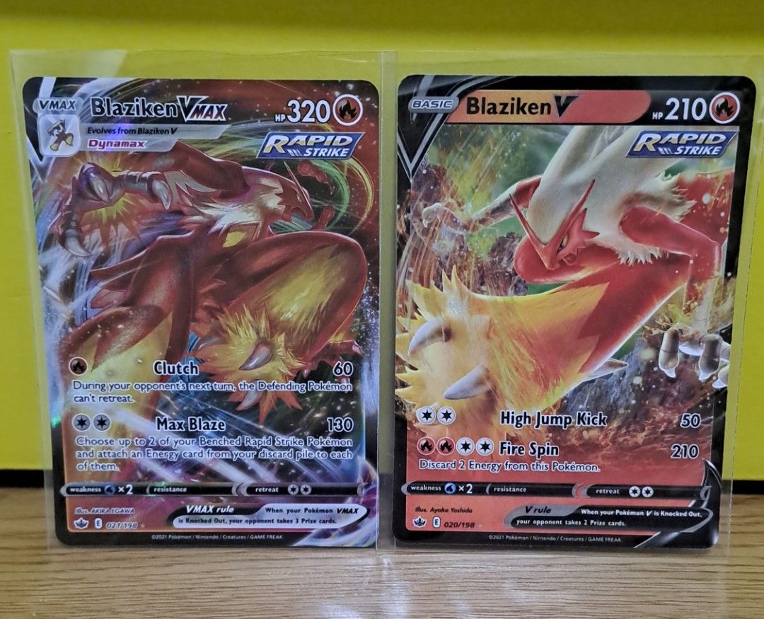 Blaziken V Vmax Chilling Reign Pokemon Pokémon Cards, Hobbies & Toys ...