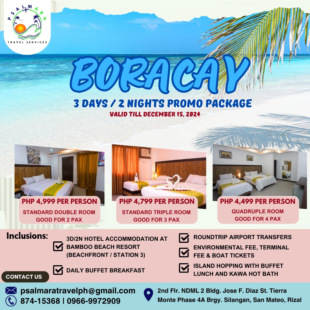 BORACAY 3D2N PROMO, Tickets & Vouchers, Local Attractions & Transport ... BORACAY 3D2N PROMO, Tickets & Vouchers, Local Attractions & Transport ...