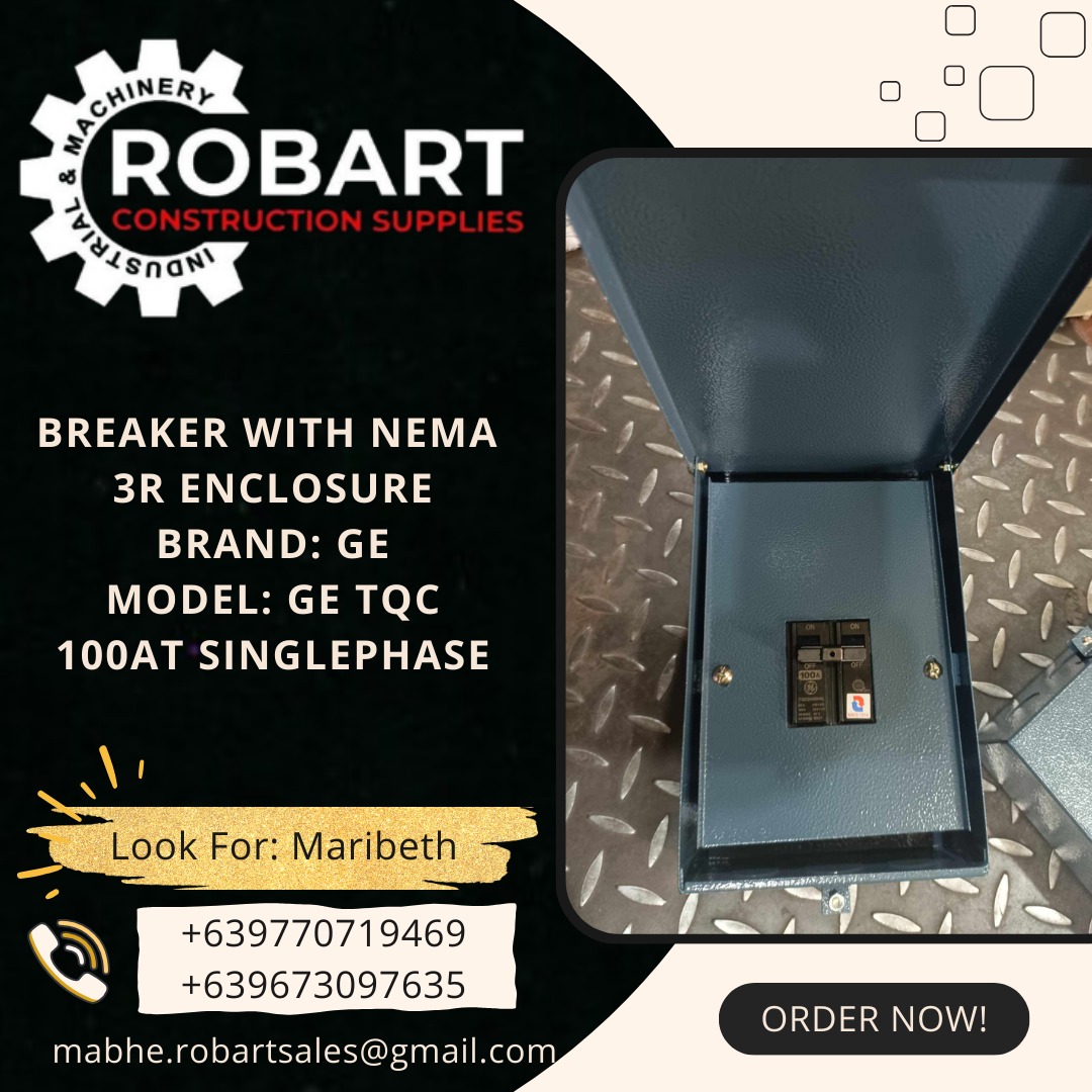Breaker with Nema 3r Enclosure Brand: GE Model: GE TQC 100AT ...