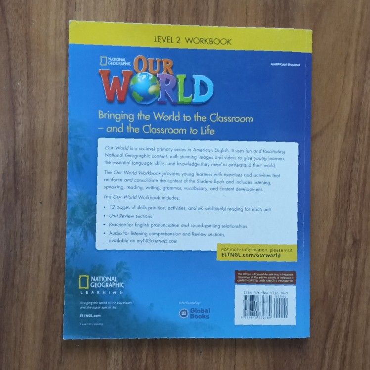 Buku Our World Workbook level2 kelas 2sd national geographic pelajaran ...