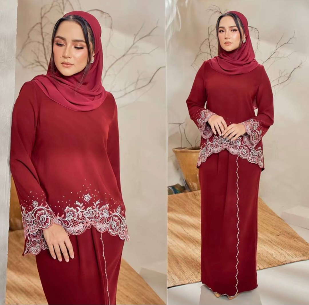 CaryaZara - Baju Raya 2024 Suri Mini Kurung, Women's Fashion, Muslimah ...
