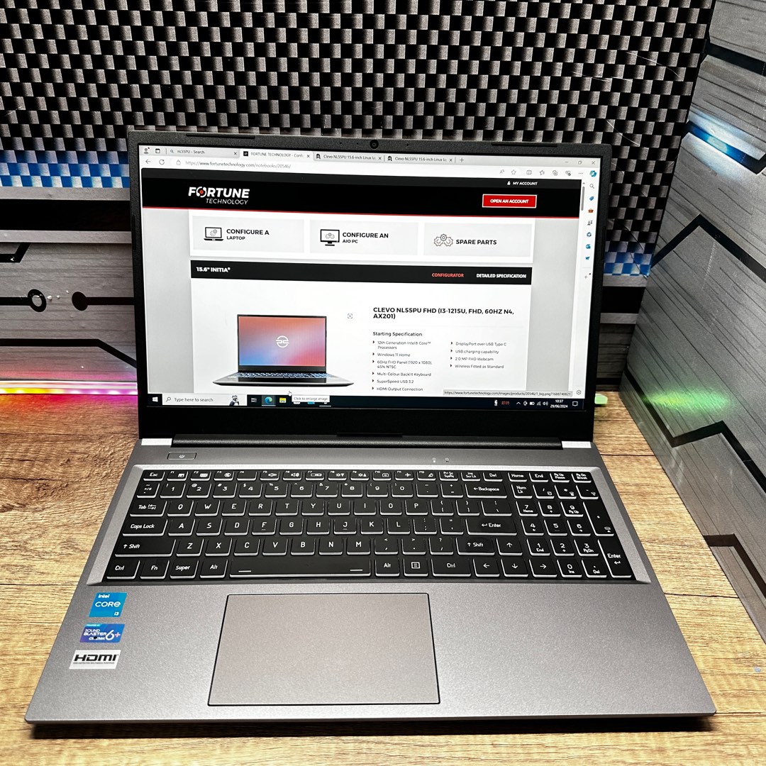 CLEVO NL550PU 15.6吋文書商務筆電/i3-1215U 12th gen/16GB DDR4 Ram/512GB SSD/ Wi ...