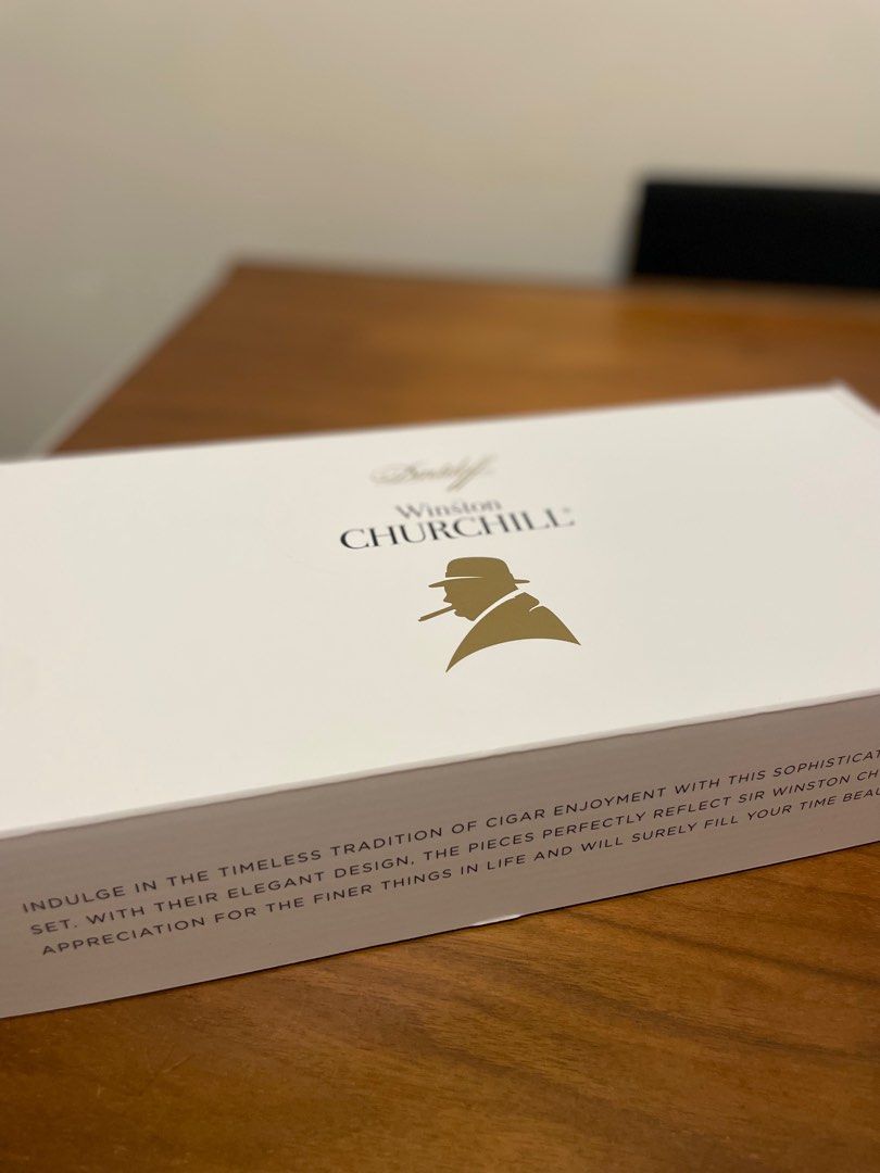 Davidoff Winston Churchill Ritual set (Full set) 雪茄煙灰缸套裝, 名牌, 飾物及配件 ...