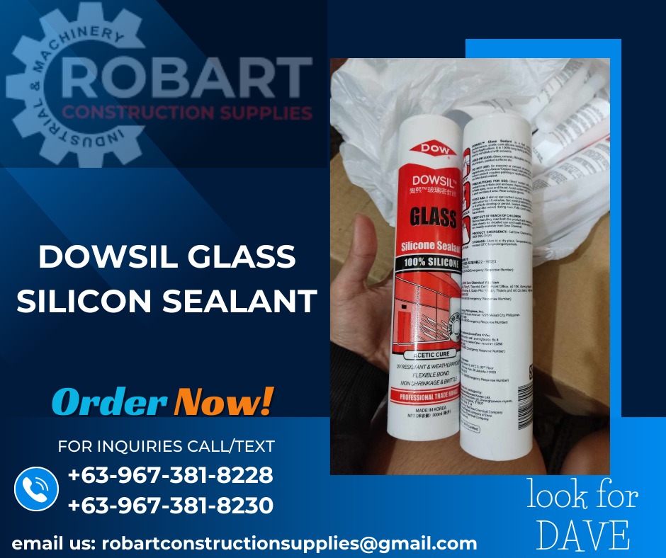 DOWSIL GLASS SILICON SEALANT, Commercial & Industrial, Construction ...