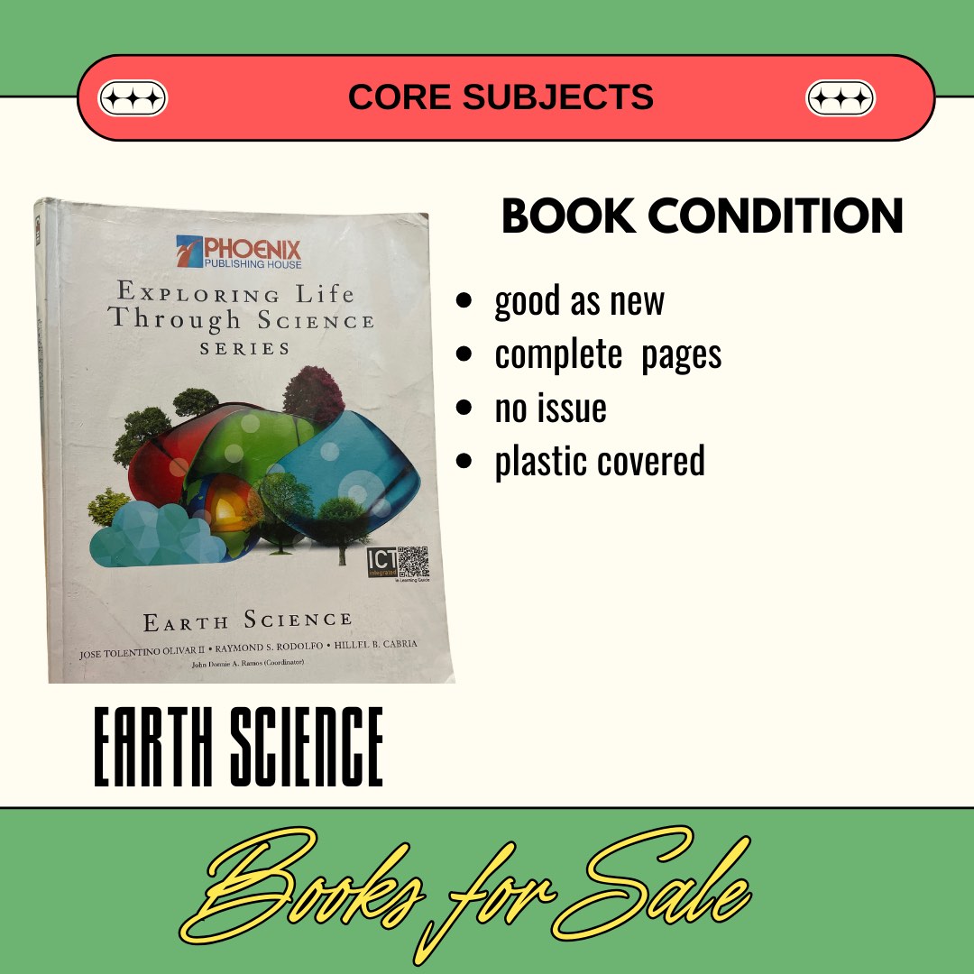 Earth Science - Phoenix Senior High School SHS Grade 11 12 Books - STEM ...